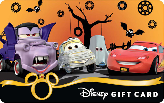 Disney Gift Cards Receive New Halloween Designs for 2012 - DisZine